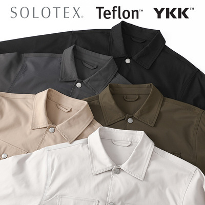 防风耐磨翻领夹克男SOLOTEX+TEFLON外套复古休闲运动户外工装上衣