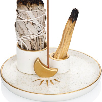 【Echo】秘鲁圣木palo santo holder鼠尾草燃烧托盘支架陶瓷线香