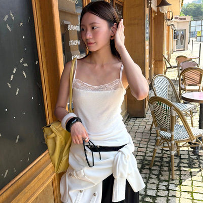 「 9.14 秋季上新 」MMFISH 韩系纯欲风蕾丝花边吊带背心 26T660