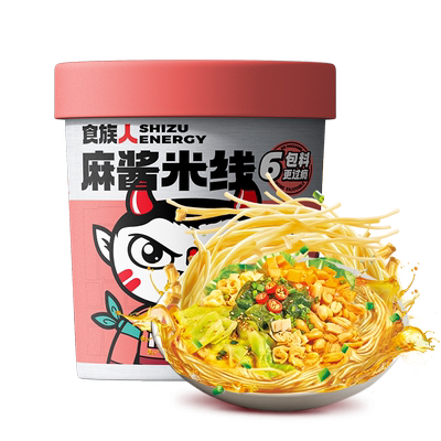 食族人麻酱米线粉丝桶装124g