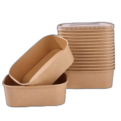 云蕾牛皮纸方形餐盒打包盒