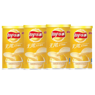 乐事薯片40g×4罐休闲零食