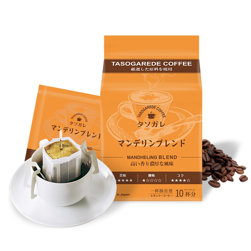 TASOGARE/隅田川挂耳黑咖啡粉 曼特宁风味10片装