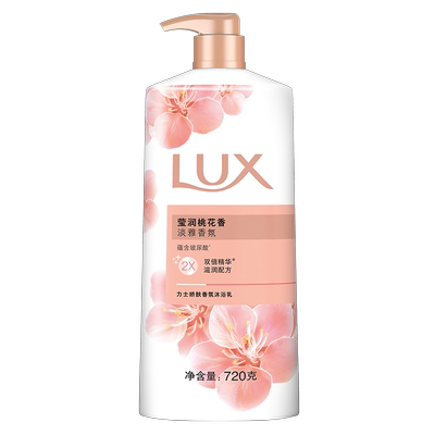 LUX力士桃花精油香氛沐浴露