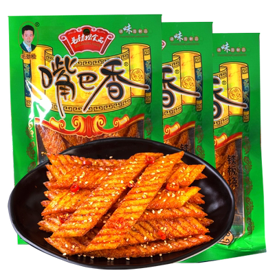 嘴巴香铁板烧辣片入口微甜