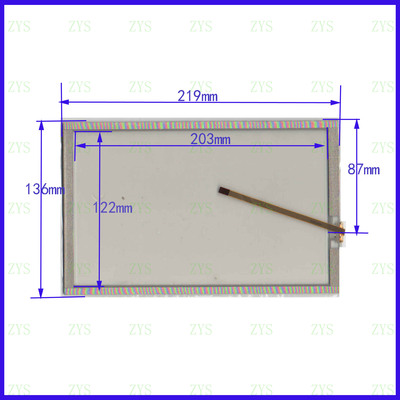 3565C 四线电阻触摸手写外屏幕玻璃  219*136 用于AA090ME01