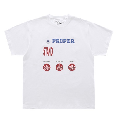 PROPER定常印花图案短袖T恤