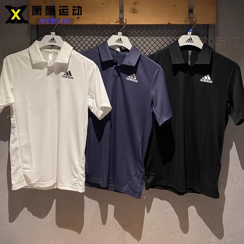Adidas阿迪达斯男子运动短袖T恤速干透气网球POLO衫GP0825 DU0848_虎窝淘