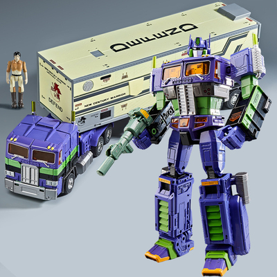 大号变形G1卡车擎天柱带车厢玩具