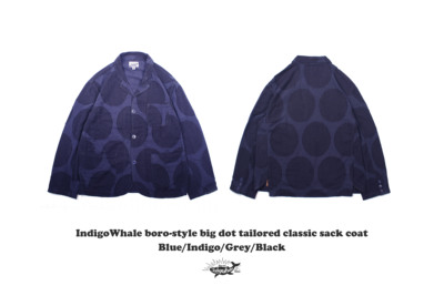 indigowhale蓝染圆形贴布休闲