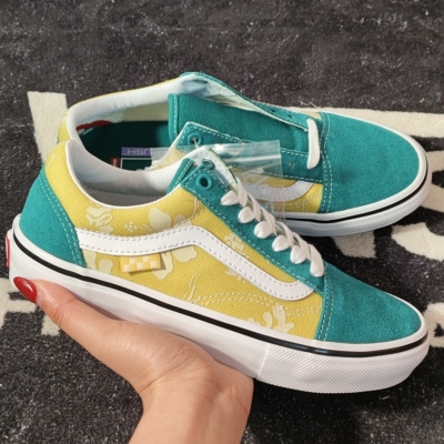 Vans Old Skool 黄绿拼色低帮板鞋 VN0A5FCB3LA