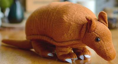 （代购）美国fiesta仿真九带犰狳armadillo毛绒玩具公仔