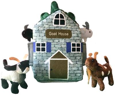 （代购）美国adore仿真山羊房子羊舍goat毛绒玩具公仔