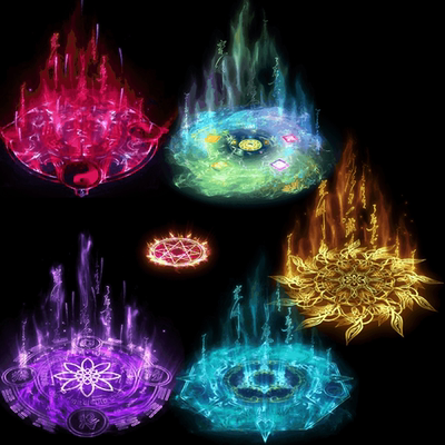 996gomgee传奇引擎人物魂环光环怪物光圈特效png序列帧cqgh038