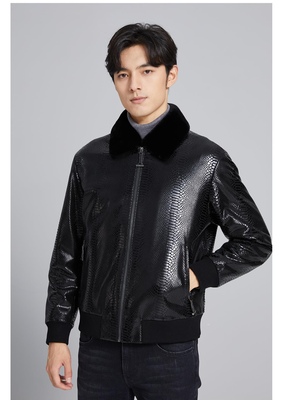 21DZP0721S利家男装羊毛皮衣