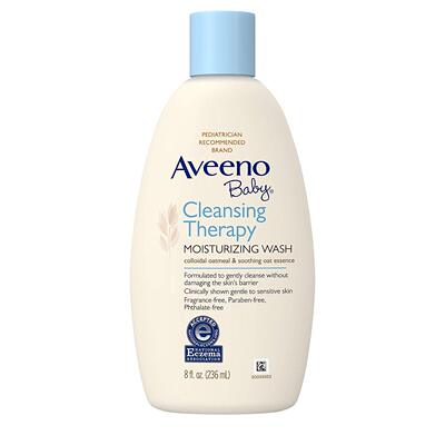 Aveeno Baby Cleansing Therapy Moisturizing Wash, Natural Col