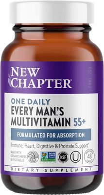 美国代购New Chapter Men's Multivitamin 50 Plus for Brain, He