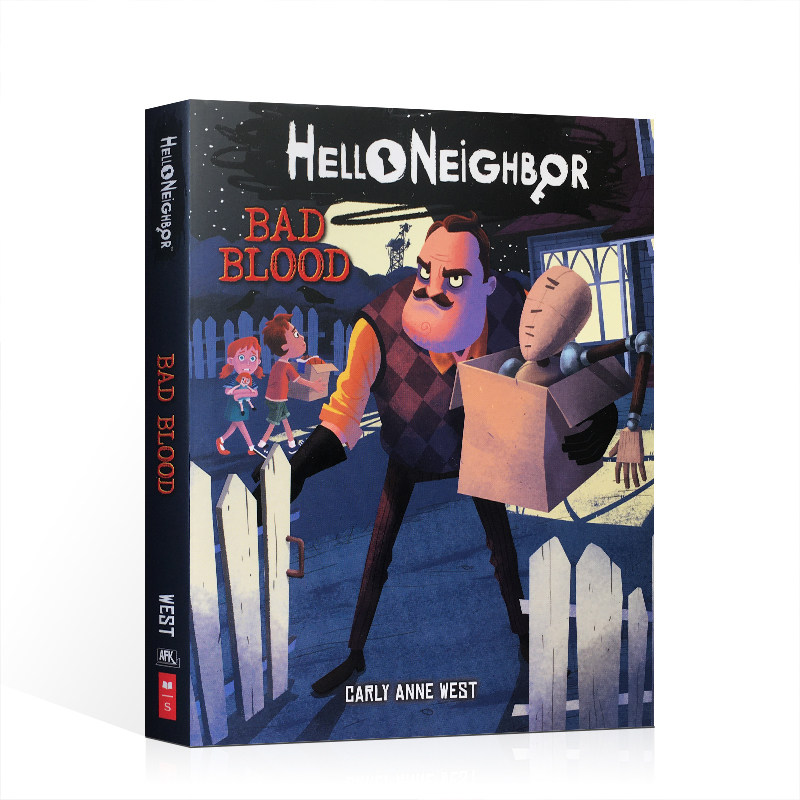 你好邻居4英文原版 Hello Neighbor#4 Bad Blood英文版儿童奇幻恐怖惊悚趣味游戏小说书青少年进口正版英语书籍学乐课外读物_虎窝淘