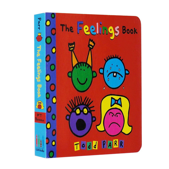 英文原版绘本 The Feelings Book名家 Todd Parr纸板书名家Todd Parr了解自己儿童情感表达情绪英语启蒙辅导书签 ...
