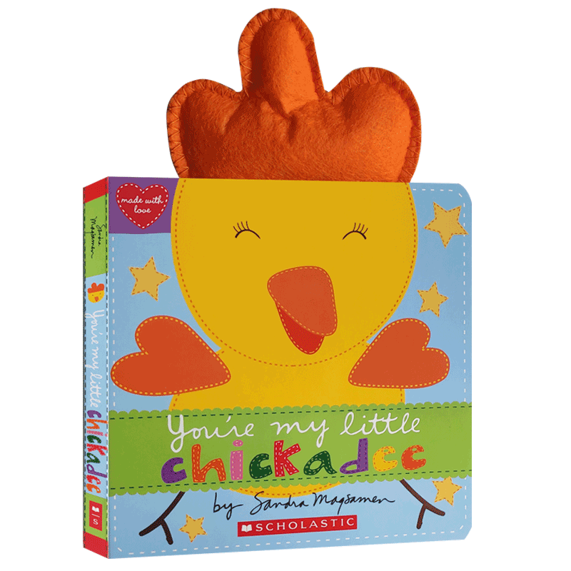 英文原版绘本 You're My Little Chickadee 你是我的小山雀 学乐儿童启蒙认知早教亲子互动益智异形纸板书 阅读宝宝睡前故事图画书