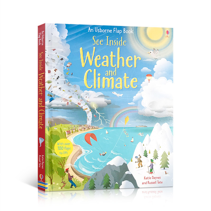 英文原版看里面系列：See Inside Weather& Climate揭秘天气儿童启蒙早教认知科普读物科普立体翻翻纸板书 Usborne ...