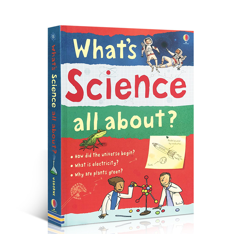 英文原版What's Science All About?科学是什么包罗万象的科学世界儿童英语启蒙科普读物全彩插图趣味配图简洁讲解7-10岁 ...