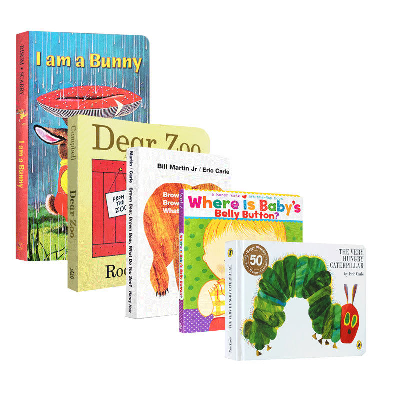 送音频英语原版绘本Dear Zoo动物园Where is baby‘s belly button?Brown Bear棕熊iamabunny ...