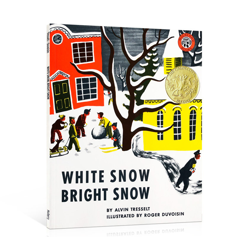 预售原版Christmas圣诞节绘本White Snow, Bright Snow白色的雪,明亮的雪3-6-8岁提升学习英语水平启蒙认知进口绘 ...