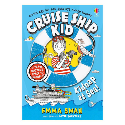预售英文原版Cruise Ship Kid #2: Kidnap at Sea!邮轮小侦探2 海上绑架案 日记式涂鸦插图侦探冒险 儿童阅读幽默搞笑故事章节书
