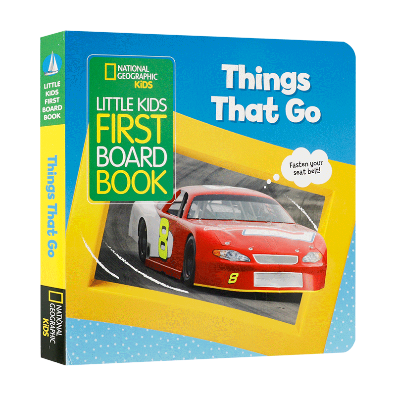 英文原版 美国国家地理 National Geographic Kids Little Kids First Board Book Things That Go 儿童启蒙学习科普百科纸板