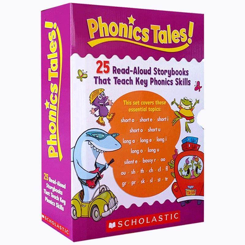 送音频英文原版正版绘本Phonics Tales 25册趣味知故事集：自然拼读绘本 sight word tales同系列scholastic ...