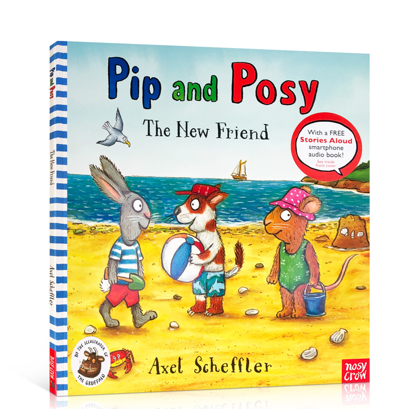 【送音频】英文原版绘本 Pip and Posy the new friend波西和皮普新朋友儿童启蒙平装绘本名家 Axel ...