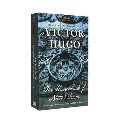 正版世界经典文学名著hunchback of notre dame巴黎圣母院英文版by Victor Hugo雨果浪漫主义小说钟楼怪人青少年阅读进阶读物