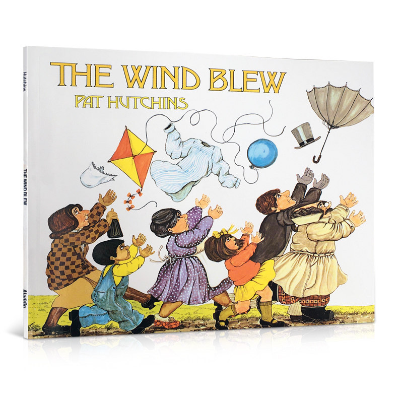 【送音频】英文原版进口绘本书凯特·格林纳威奖 The Wind Blew风吹起来启蒙早教英语训练图书儿童睡前读物故事图画书_虎窝淘