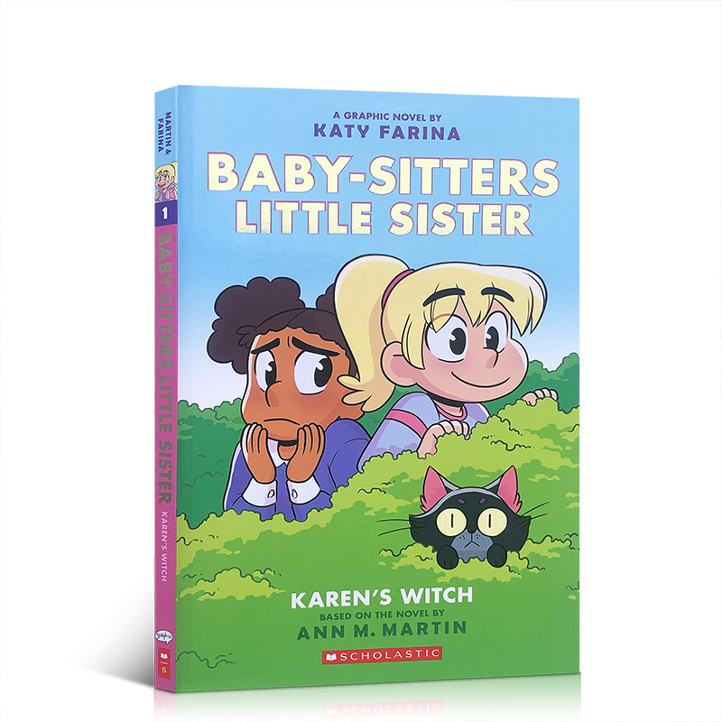 英文原版Baby sitters Little Sister保姆俱乐部小保姆系列#1 Karen's Witch儿童英语课外阅读全彩漫画故事书 ...