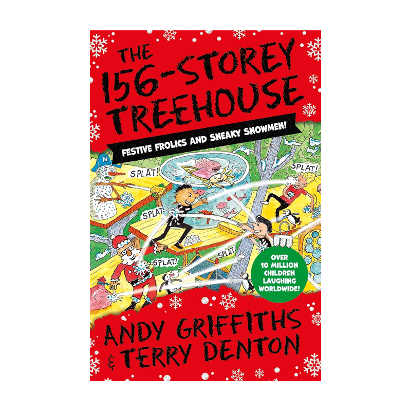 预售英文原版绘本The 156-Storey Treehouse 新版 树屋故事 156层小屁孩树屋历险记 儿童英语趣味阅读幽默搞笑桥梁章节书