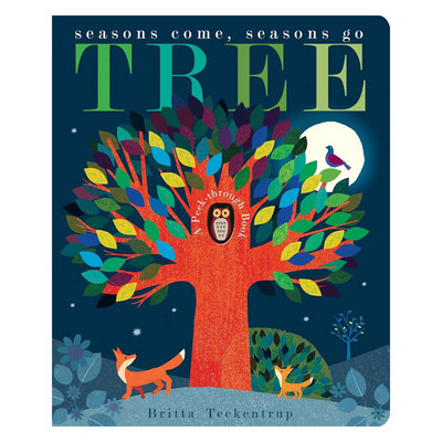 预售英文原版Tree: Seasons Come, Seasons Go树木 看冬去春来自然世界探索科普洞洞书纸板绘本4-8岁