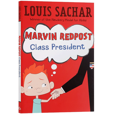 麻烦精马文#5 Marvin Redpost Class President班长 英文原版儿童幽默校园故事学生课外英语阅读桥梁书纽伯瑞金奖作者Louis Sachar