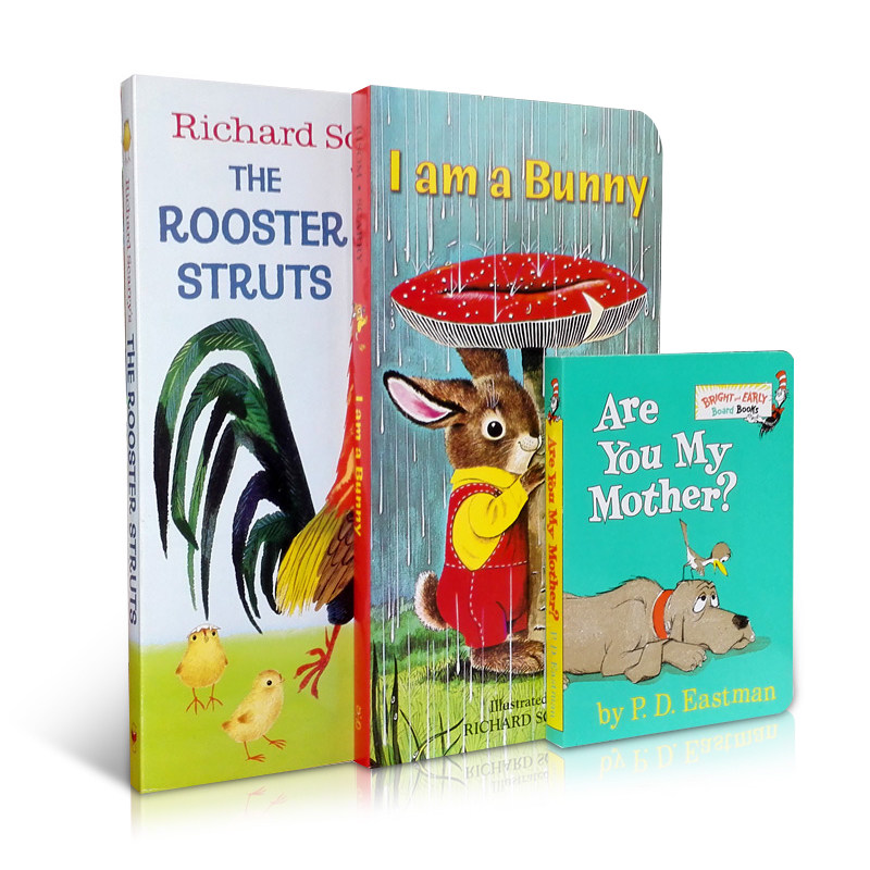 【送音频】英文原版绘本Richard Scarry's the Rooster Struts I am a Bunny are you my ...