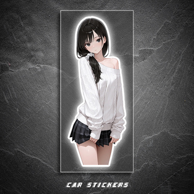 二次元动漫美女防水装饰车身贴纸