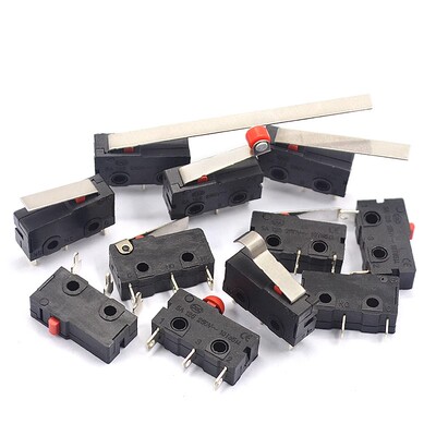 KW12微动开关行程限位开关触点按键按钮KW11-3Z 小直柄三脚5A250V