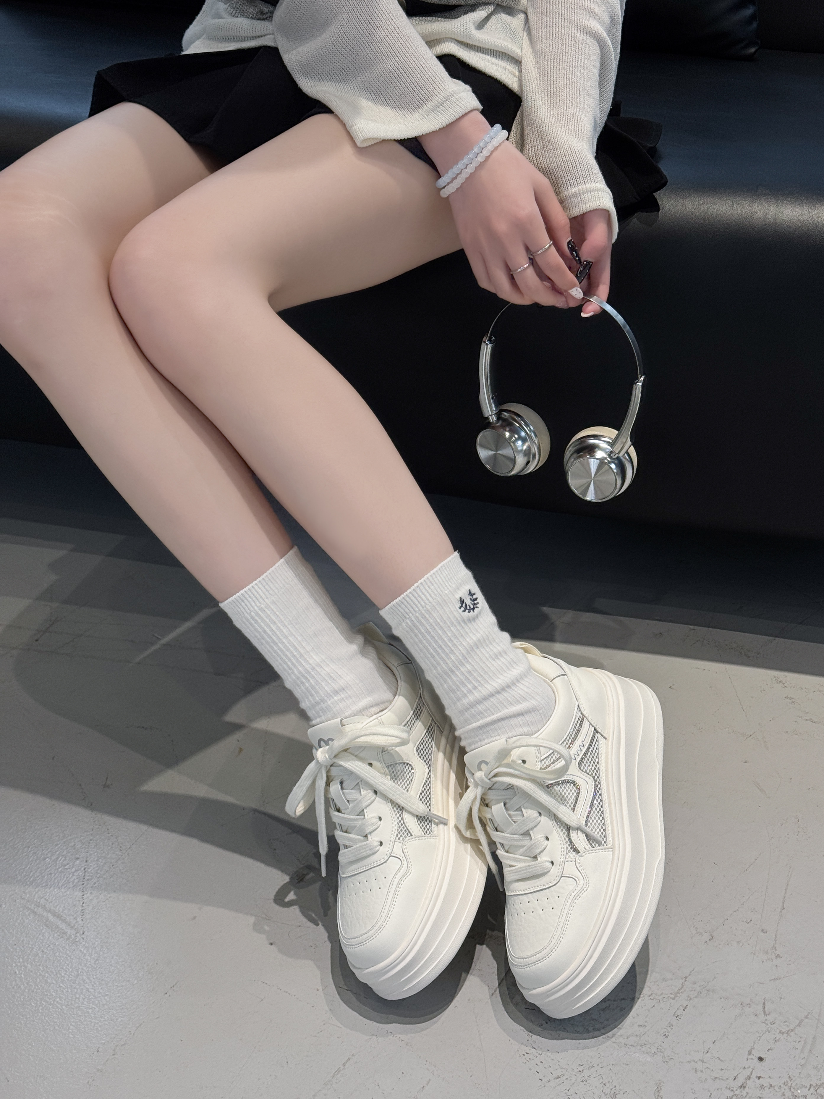 皇妹女鞋新款厚底增高小白鞋女百搭休闲运动板鞋女