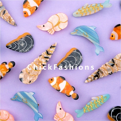 法国进口海底世界小众趣味发饰