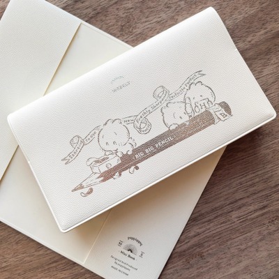 噼噼营业部｜窝窝兔年度周计划本a6slim自填日期烫金书衣手帐本