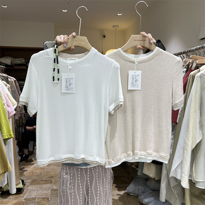 夏季男女情侣装插肩袖美式复古