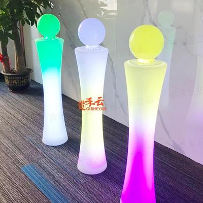 庆典仪式户外手印立柱发光月球柱