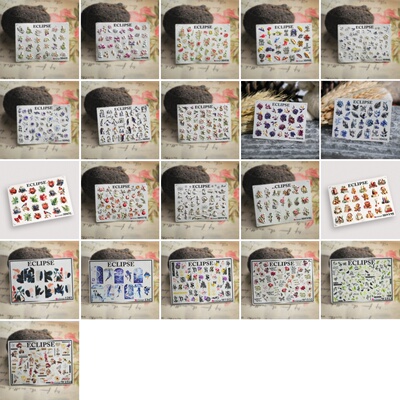 俄罗斯美甲贴纸一折起3D水转印