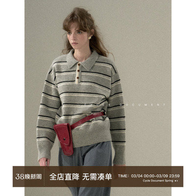 CycleDocument羊毛套头毛衣女