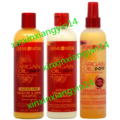 Creme of Nature Argan Oil Shampoo + Intensive Treatment + St