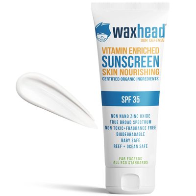 Waxhead Zinc Oxide Sunscreen with Vitamin D and Vitamin E